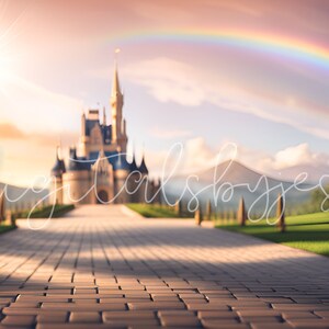 Digital Castle Backdrop, Princess Backdrop, Fantasy Digital Backdrop ...