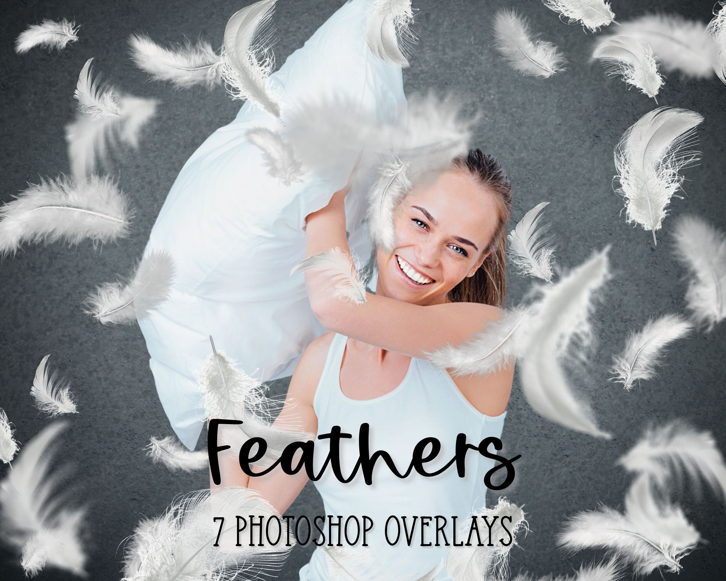 Falling Feathers Overlay Bundle Feather Overlay Black - Etsy