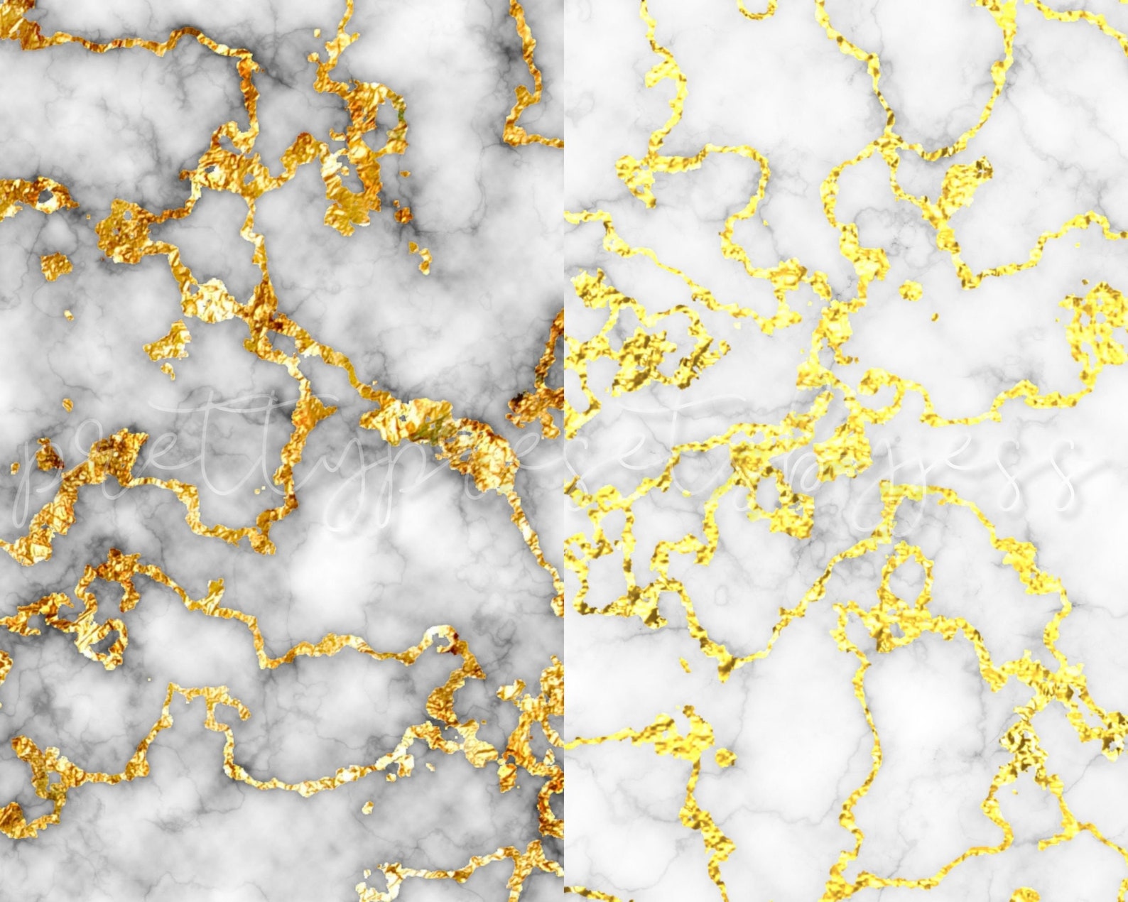 Gold Marble Digital Paper, Gold Scrapbook Paper, Marble Digital Paper ...