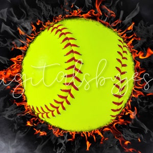 Softball Digital Backdrop, Softball Smoke Photo, Softball Backdrops ...