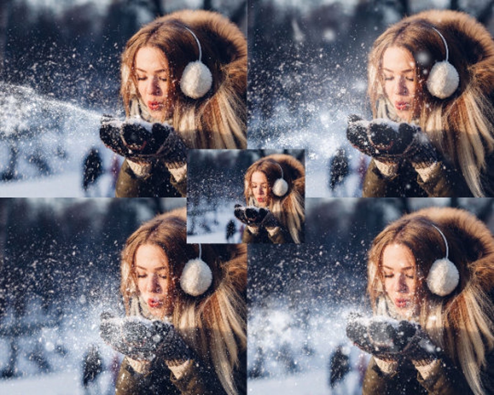 ULTIMATE Snow Overlay and Preset Bundle, Snow Overlay for Lightroom ...