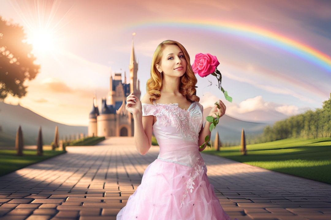 Digital Castle Backdrop, Princess Backdrop, Fantasy Digital Backdrop ...