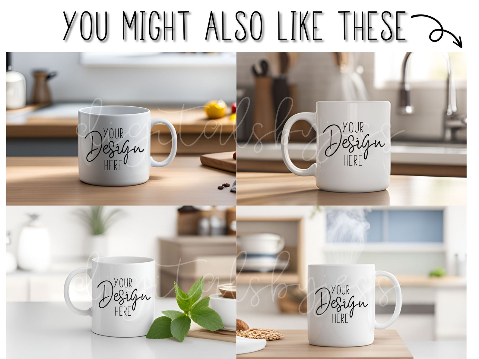 Minimalist Holiday White Mug Mockup for Christmas Mug Mock Ups, Digital ...