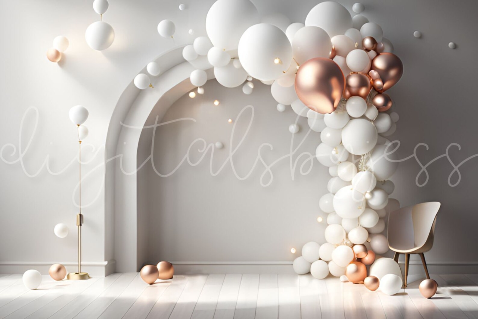 Balloon Digital Backdrop, Digital Photography Backdrop Bundle, Photo ...