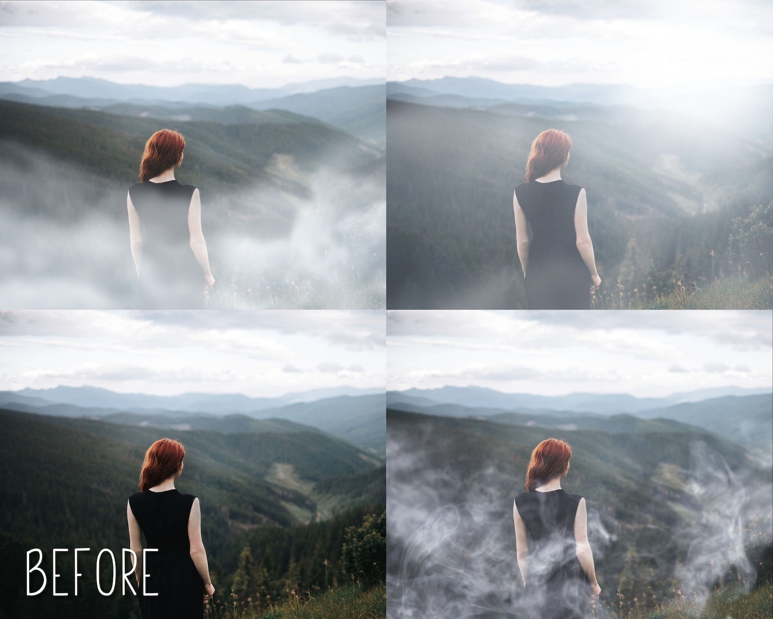 Photoshop Fog Overlays Photoshop Overlay Misty Overlays | Etsy