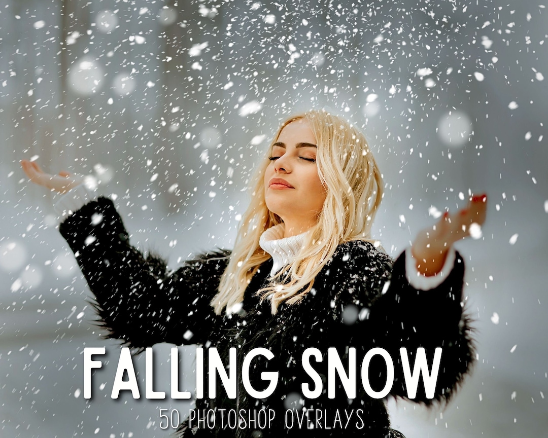 Falling Snow Photoshop Overlays, Winter Overlays, Christmas Overlays ...