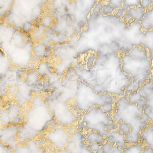 Gold Marble Digital Paper, Gold Scrapbook Paper, Marble Digital Paper ...