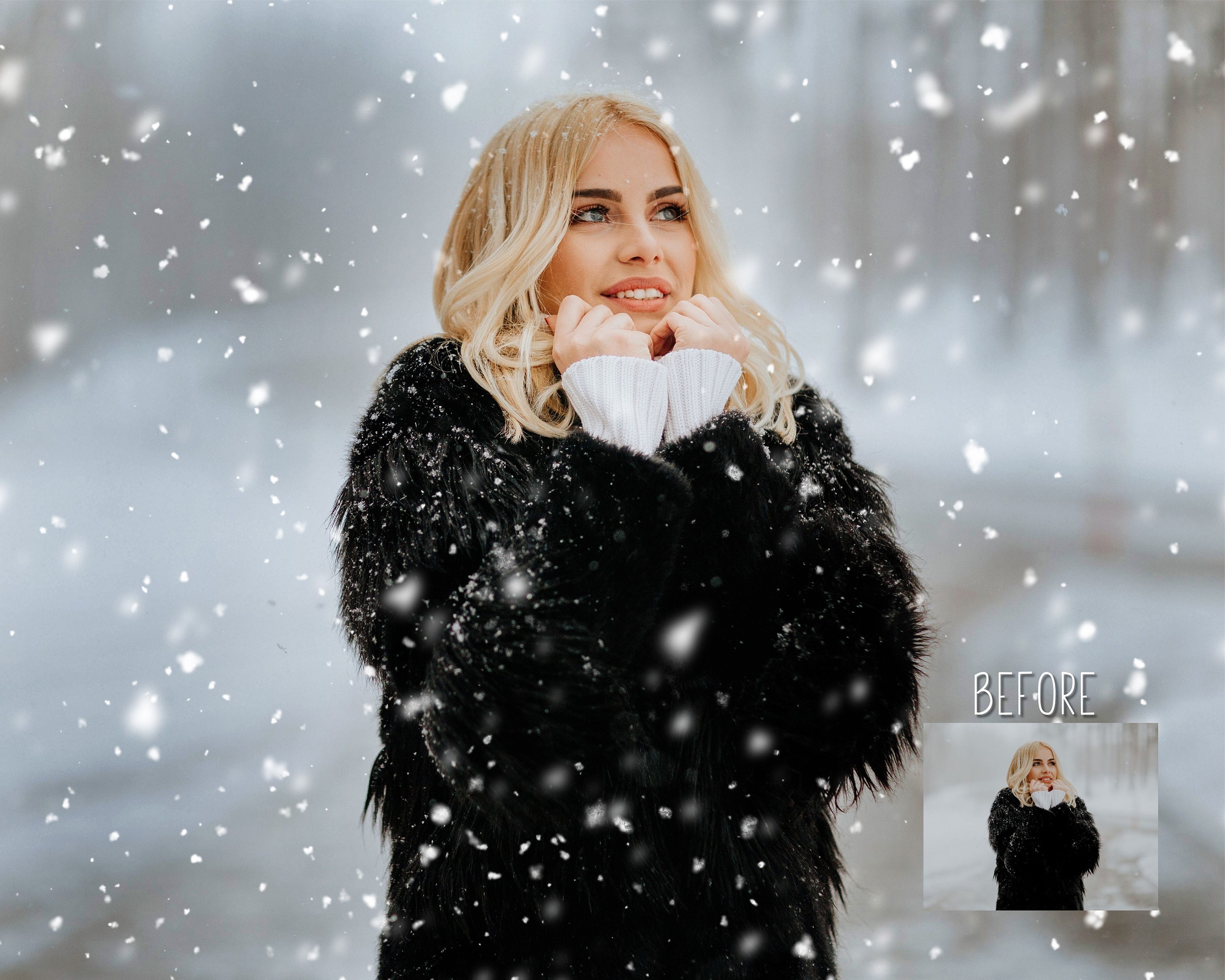 Falling Snow Photoshop Overlays, Winter Overlays, Christmas Overlays ...