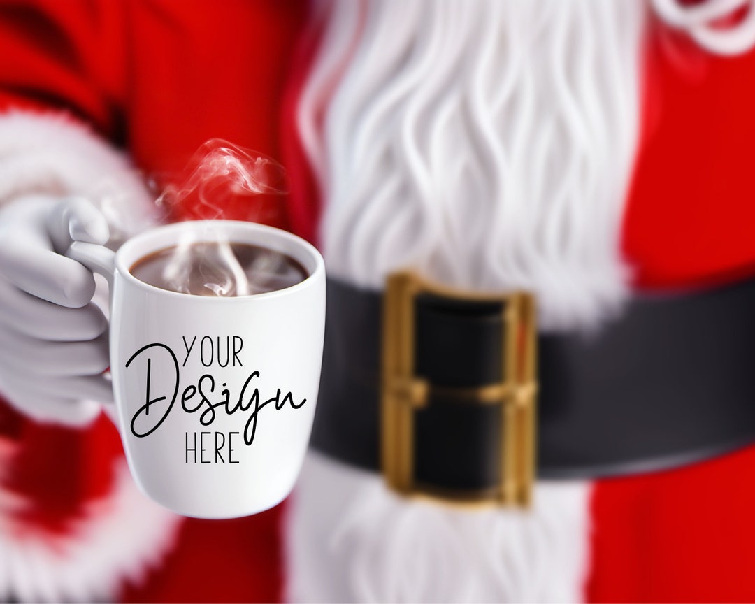 Christmas Coffee Mug Mock Up, 12oz Coffee Mug Mockup, Christmas Mug ...