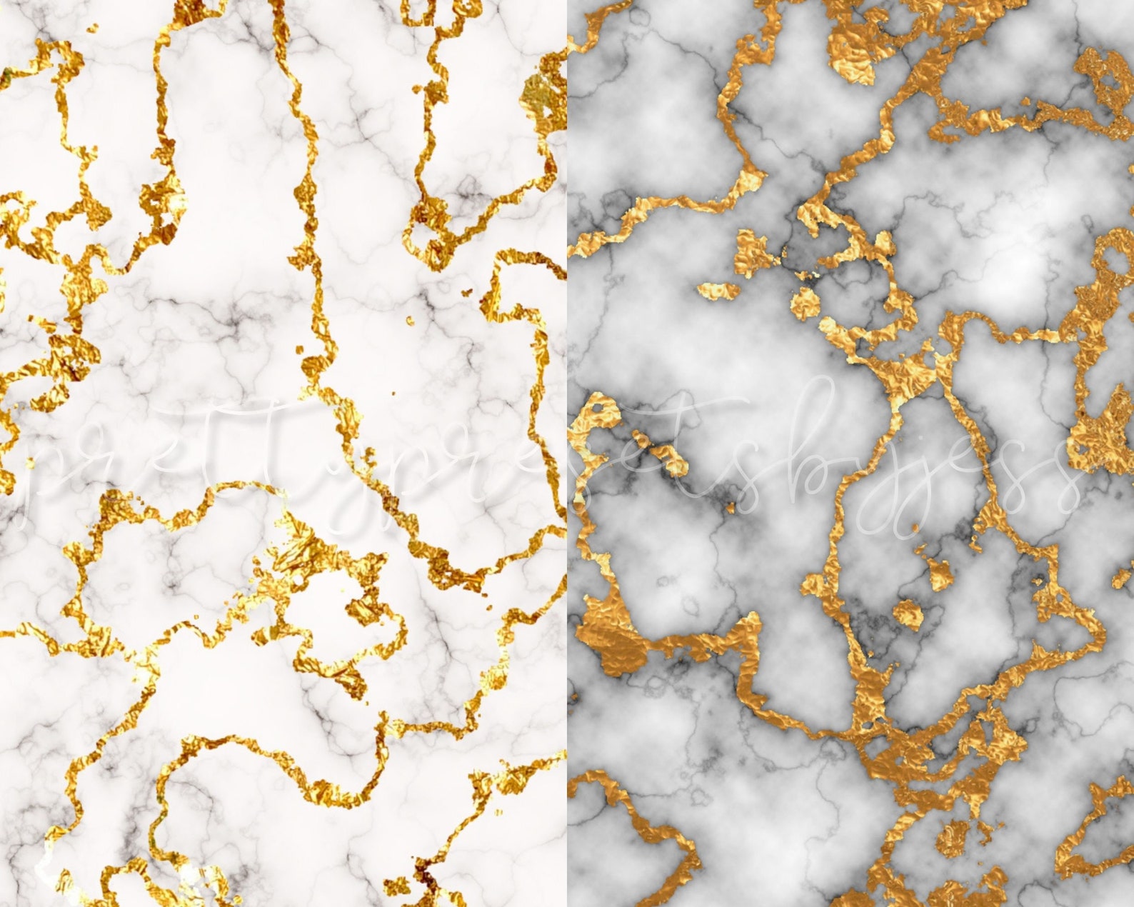 Gold Marble Digital Paper Gold Scrapbook Paper Marble - Etsy