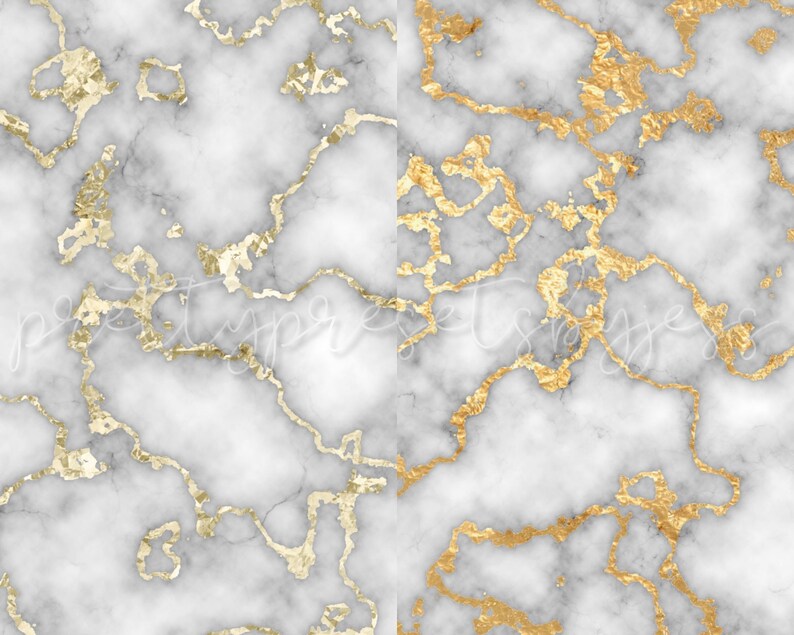 Gold Marble Digital Paper Gold Scrapbook Paper Marble - Etsy