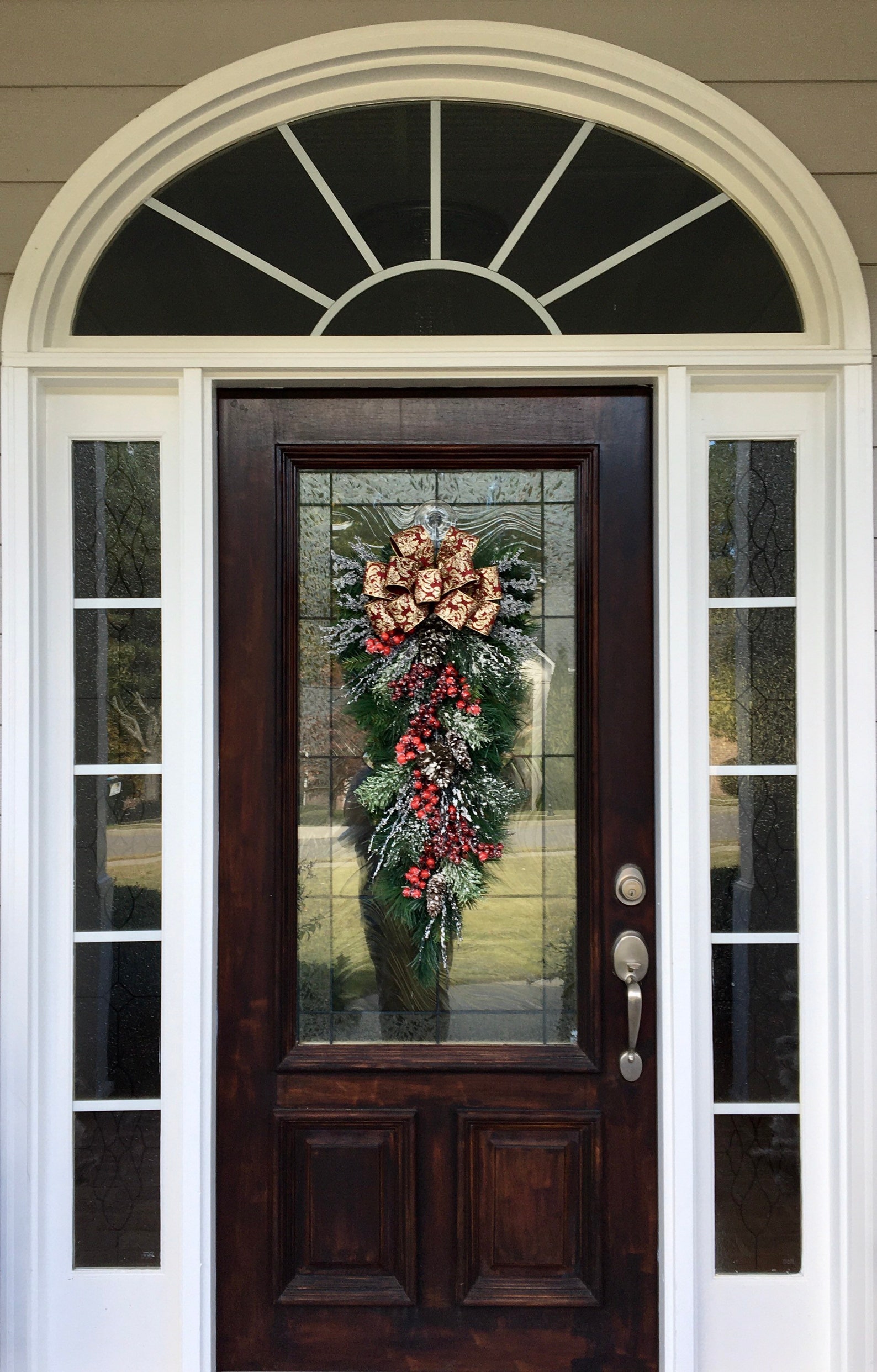 Elegant Large Christmas Swags for Front Double Doors Pine - Etsy