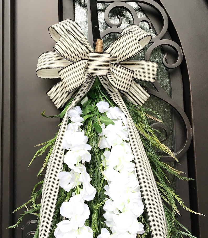 Extra Large Swags for Front Double Doors Grass and Garland - Etsy