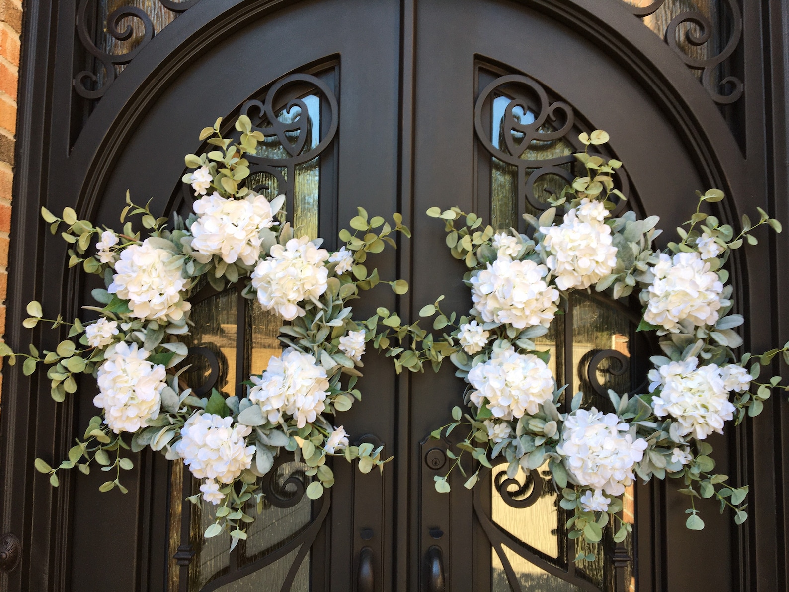 Extra Large Front Door Wreath Double Door Wreaths Wedding | Etsy