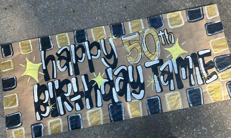 Over the Hill Banner, 50th 60th 70th 80th 90ty Birthday Banners, Funny ...