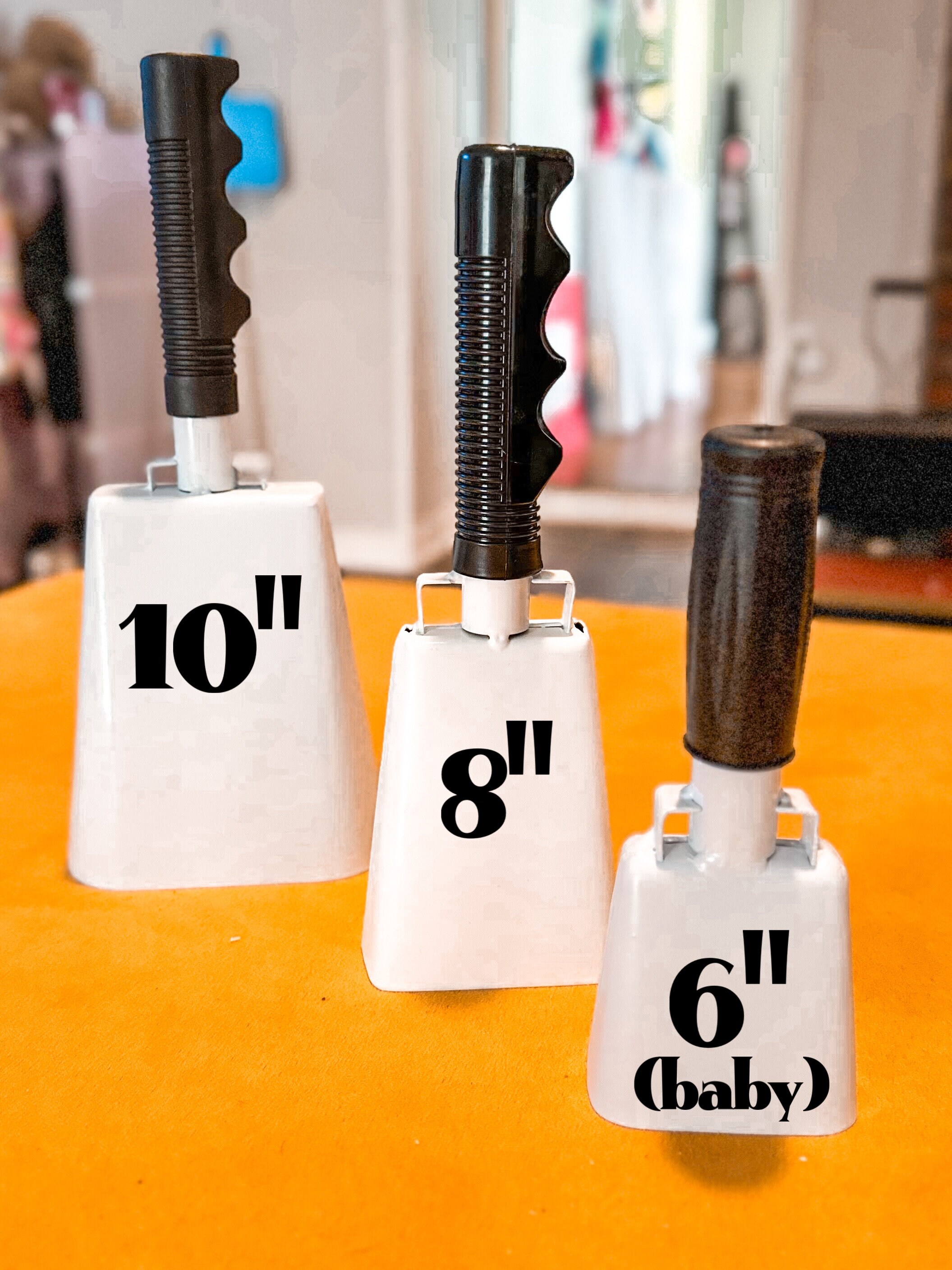 Glitter Preppy Mascot Bell, Painted Bell, Football Game Bell, Cow, Bell ...