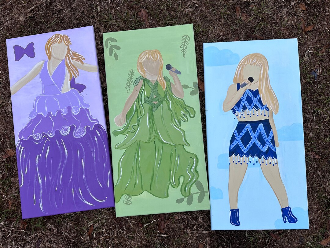 Taylor Swift Era Canvases, Taylor Swift Fans, Painted Canvases, Eras ...