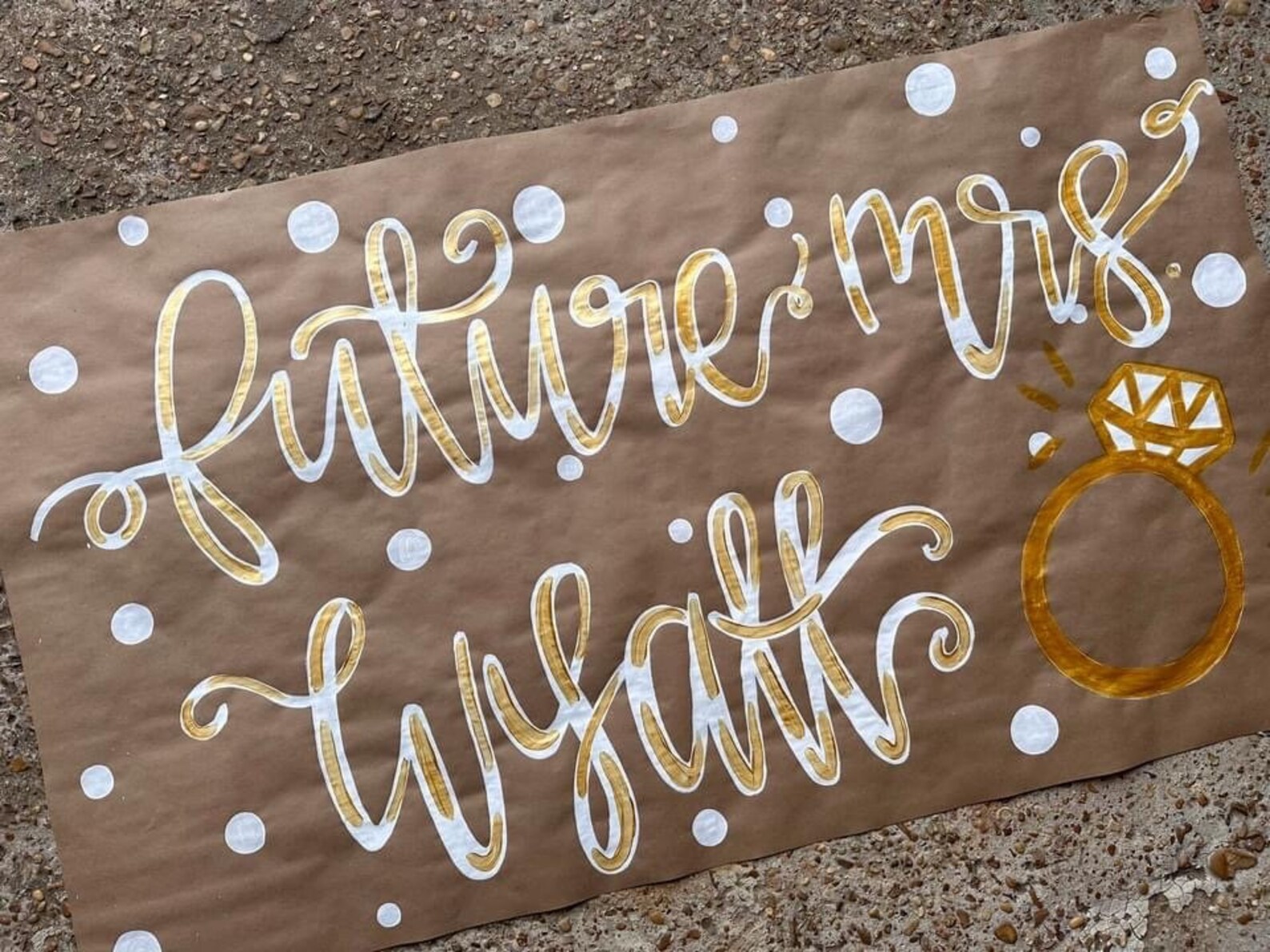 Shower Banners, Painted Brown Paper Banners, Painted Banners, Banners ...