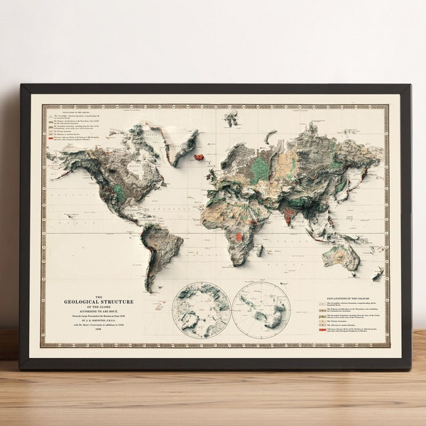 World Map Decor - Etsy