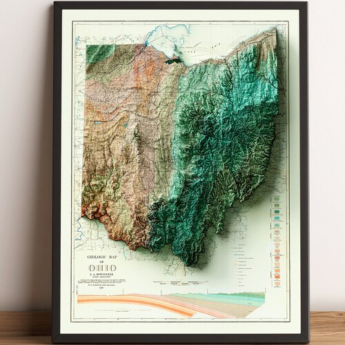 1822 Map of Ohio - Etsy