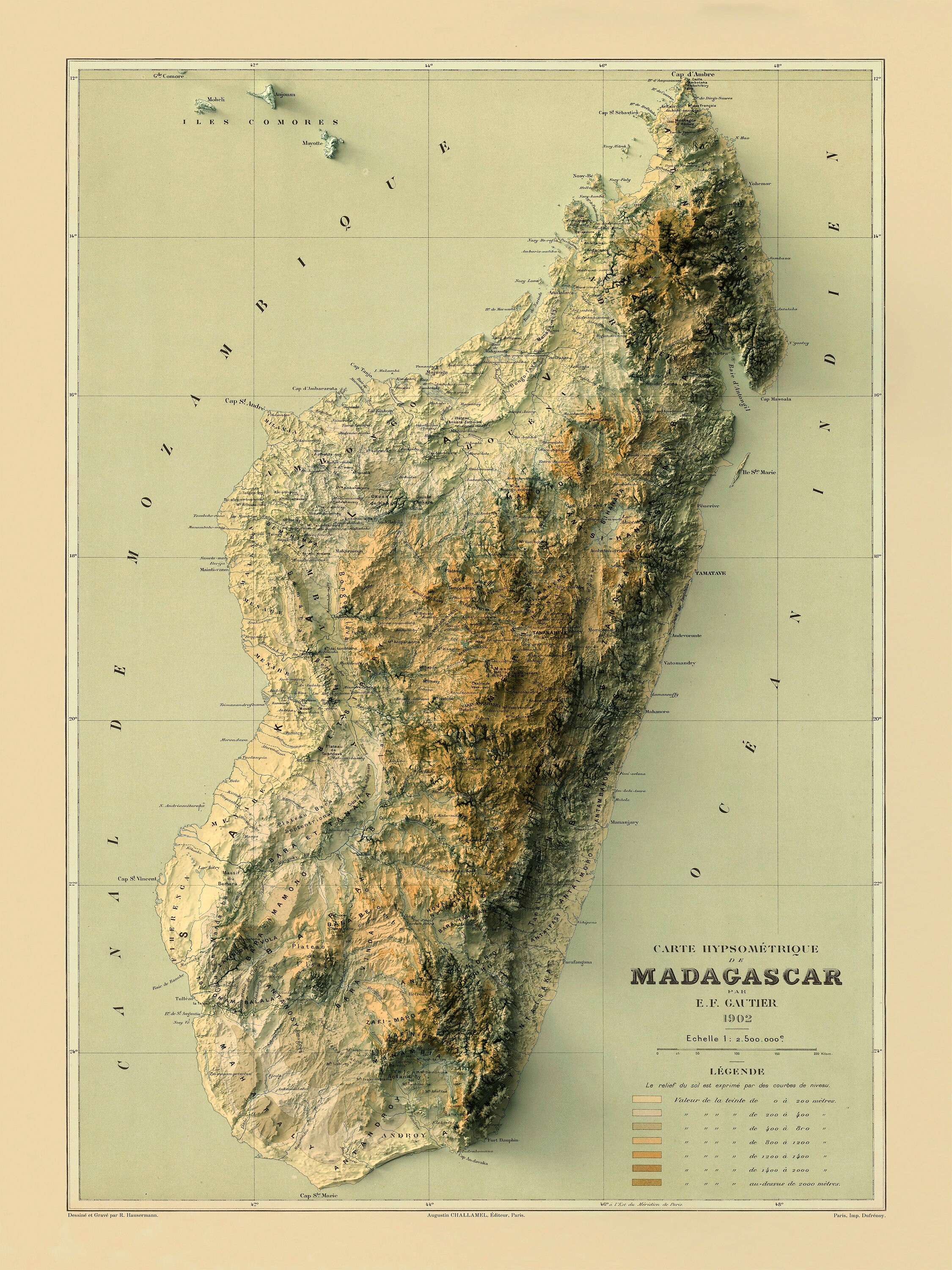 Madagascar Map Madagascar Relief Map Madagascar Vintage Map Madagascar ...