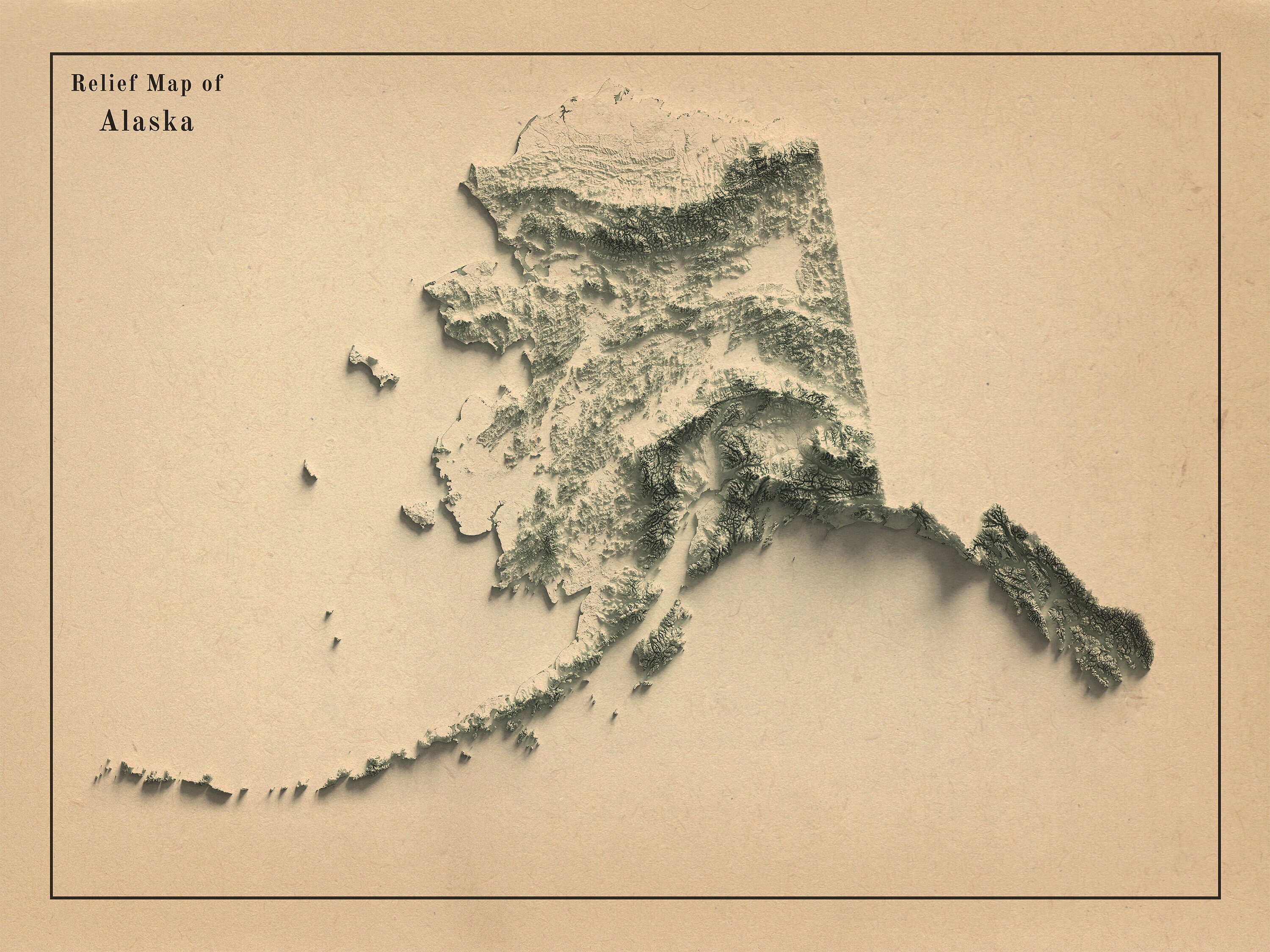 Alaska Map set With Two Maps Alaska Printable Map Alaska - Etsy