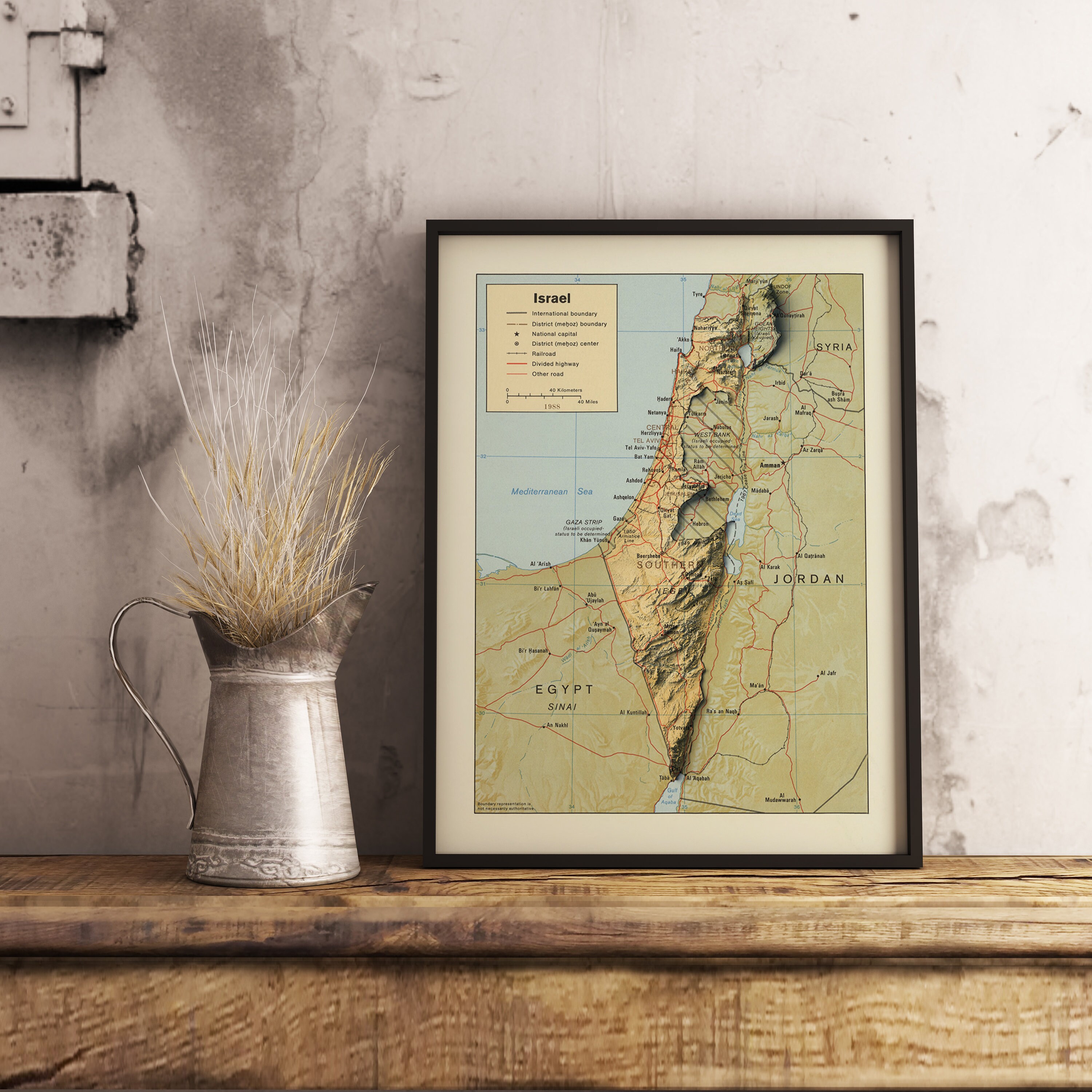 Israel Map, Israel Relief Map, Israel Printable Map, Israel Digital Map ...