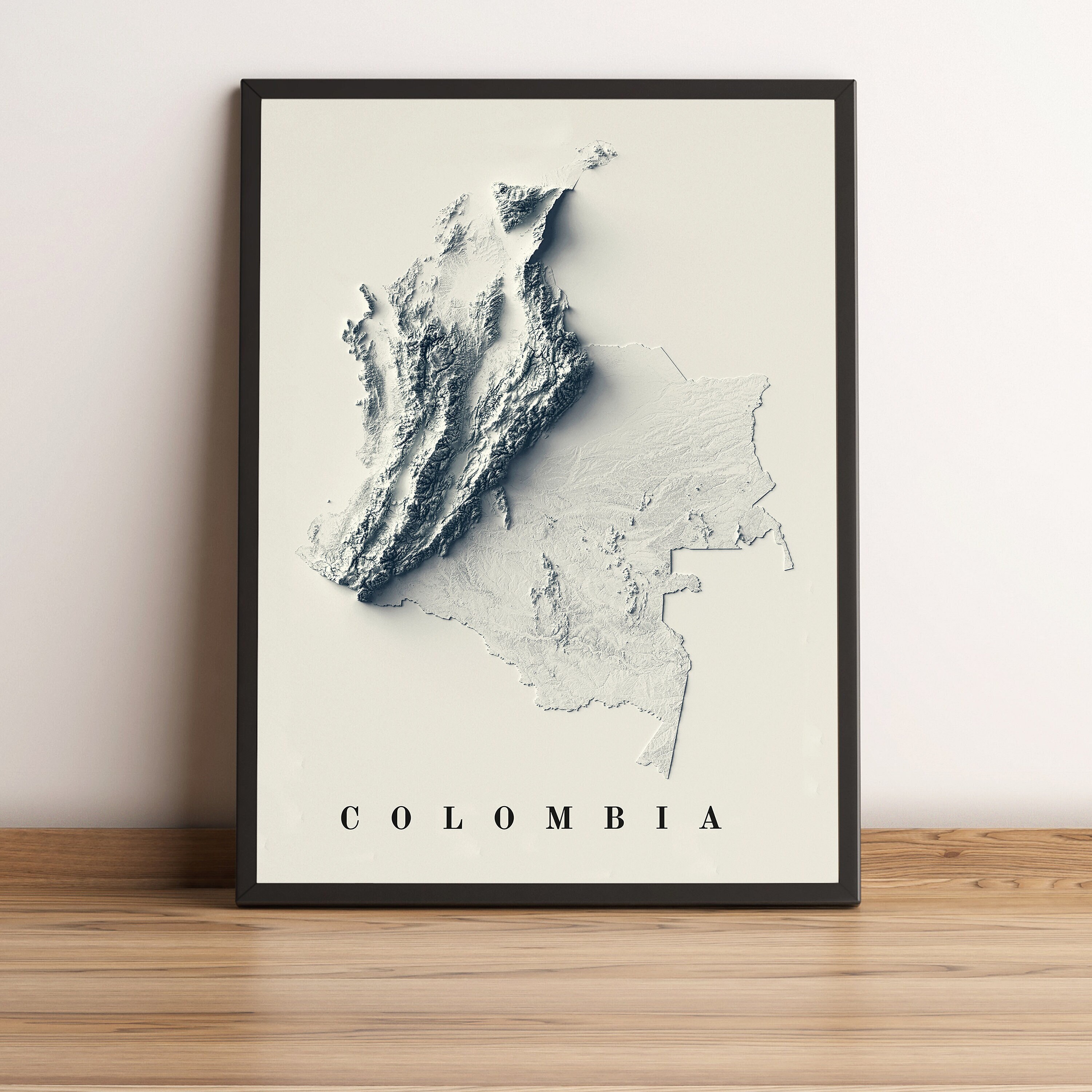 Colombia Map set With Two Maps Colombia Relief Map Colombia Printable ...
