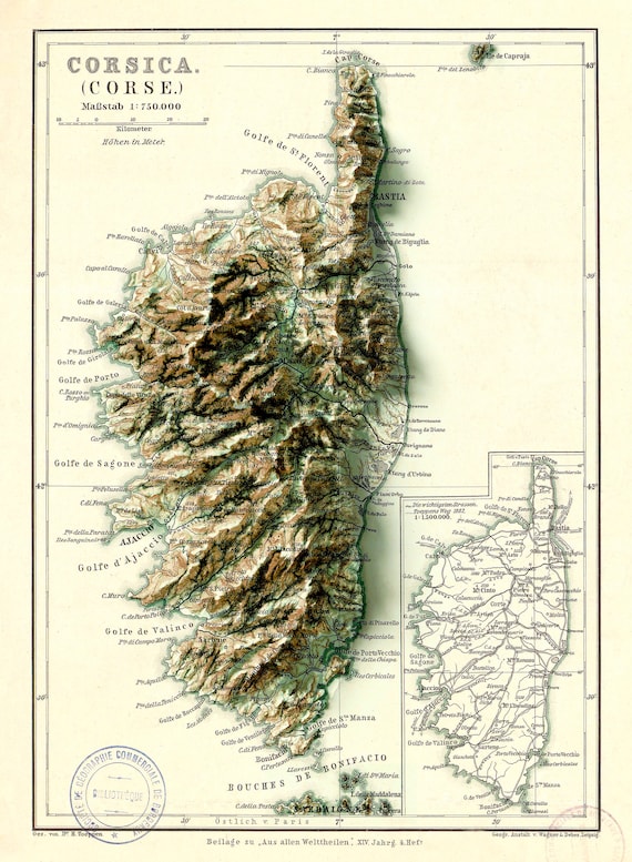 Corse French Map