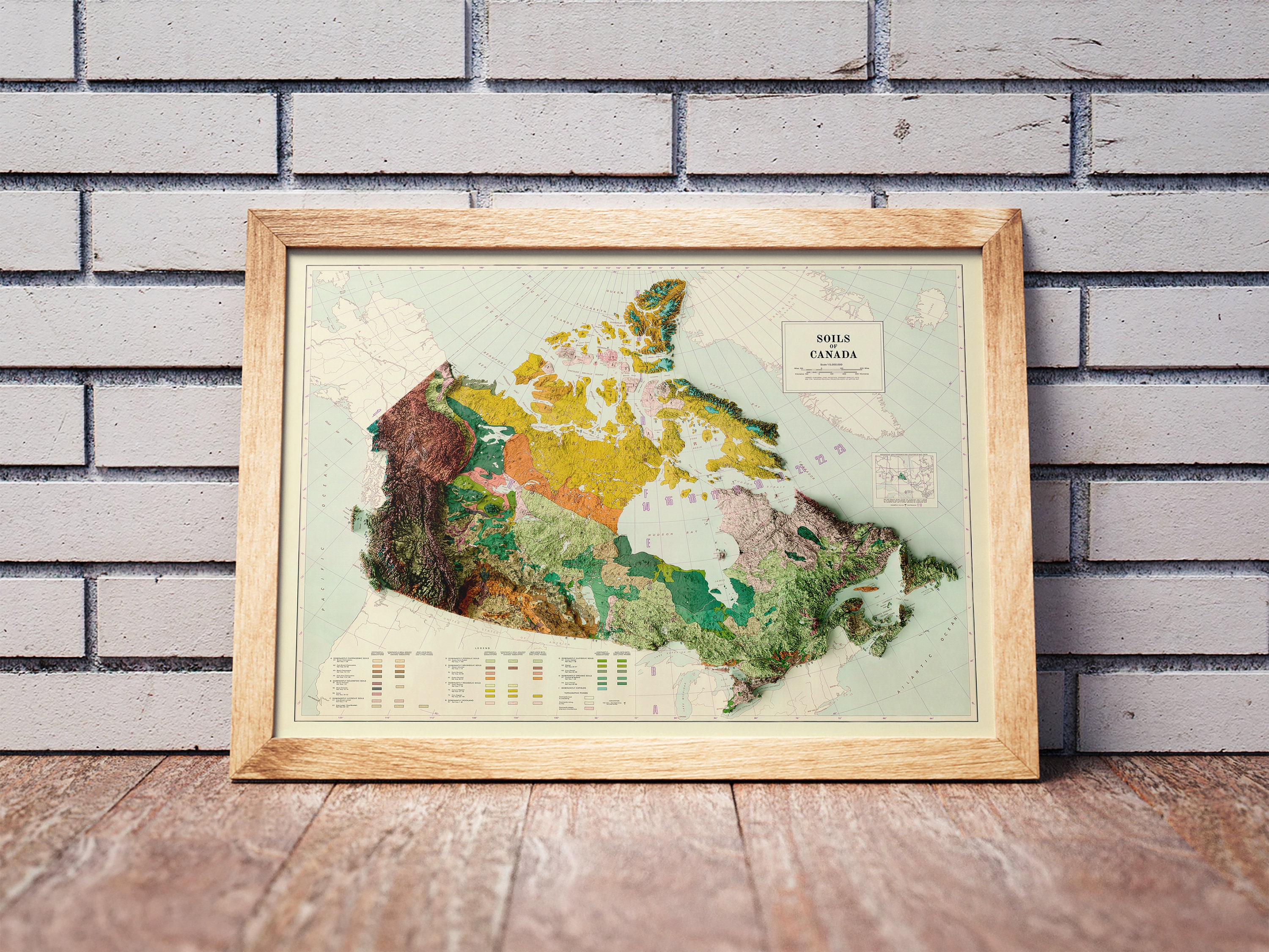 Canada Map Relief Map of Canada Canada Old Map Historical Map of Canada ...