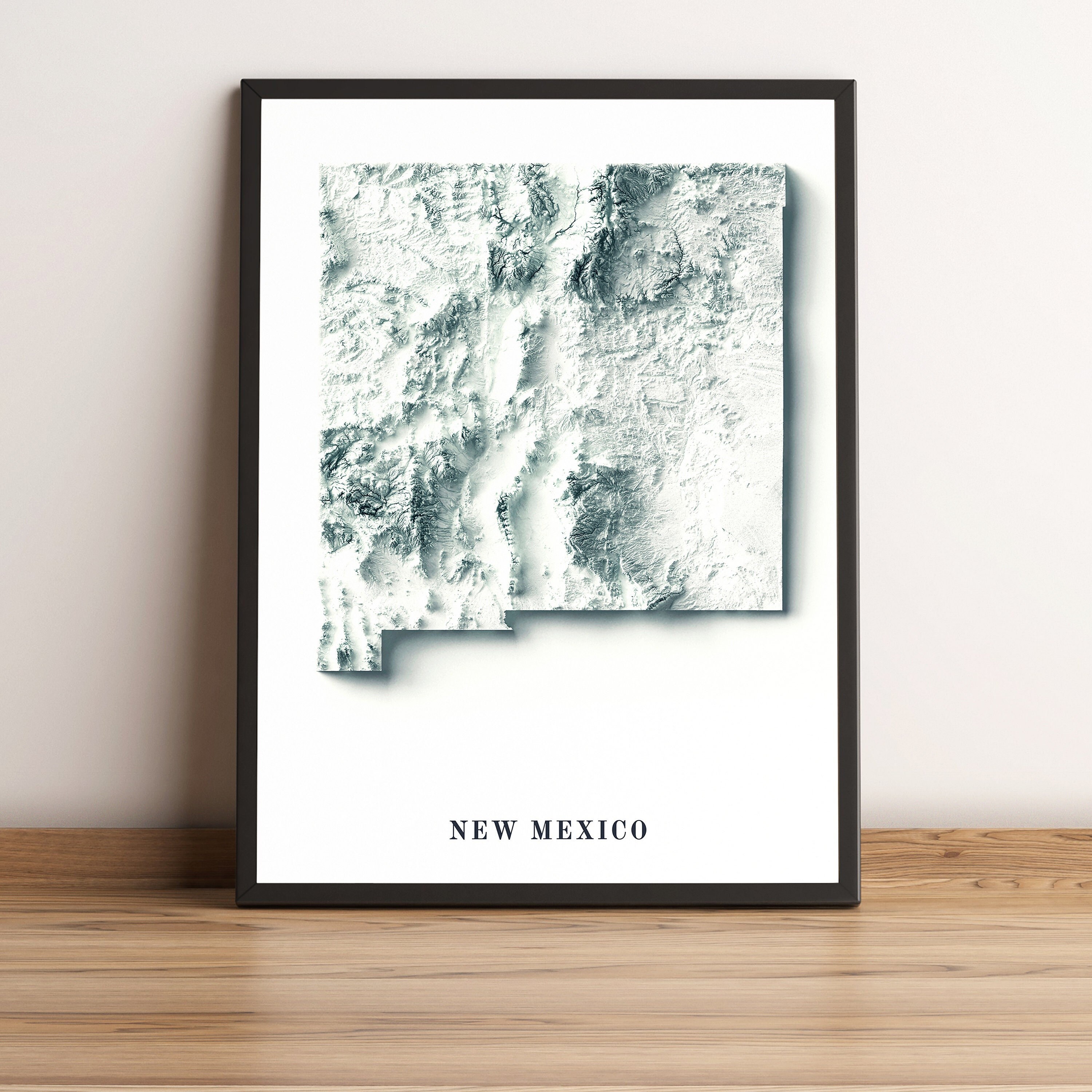 New Mexico Map set With Two Maps New Mexico Printable Map - Etsy