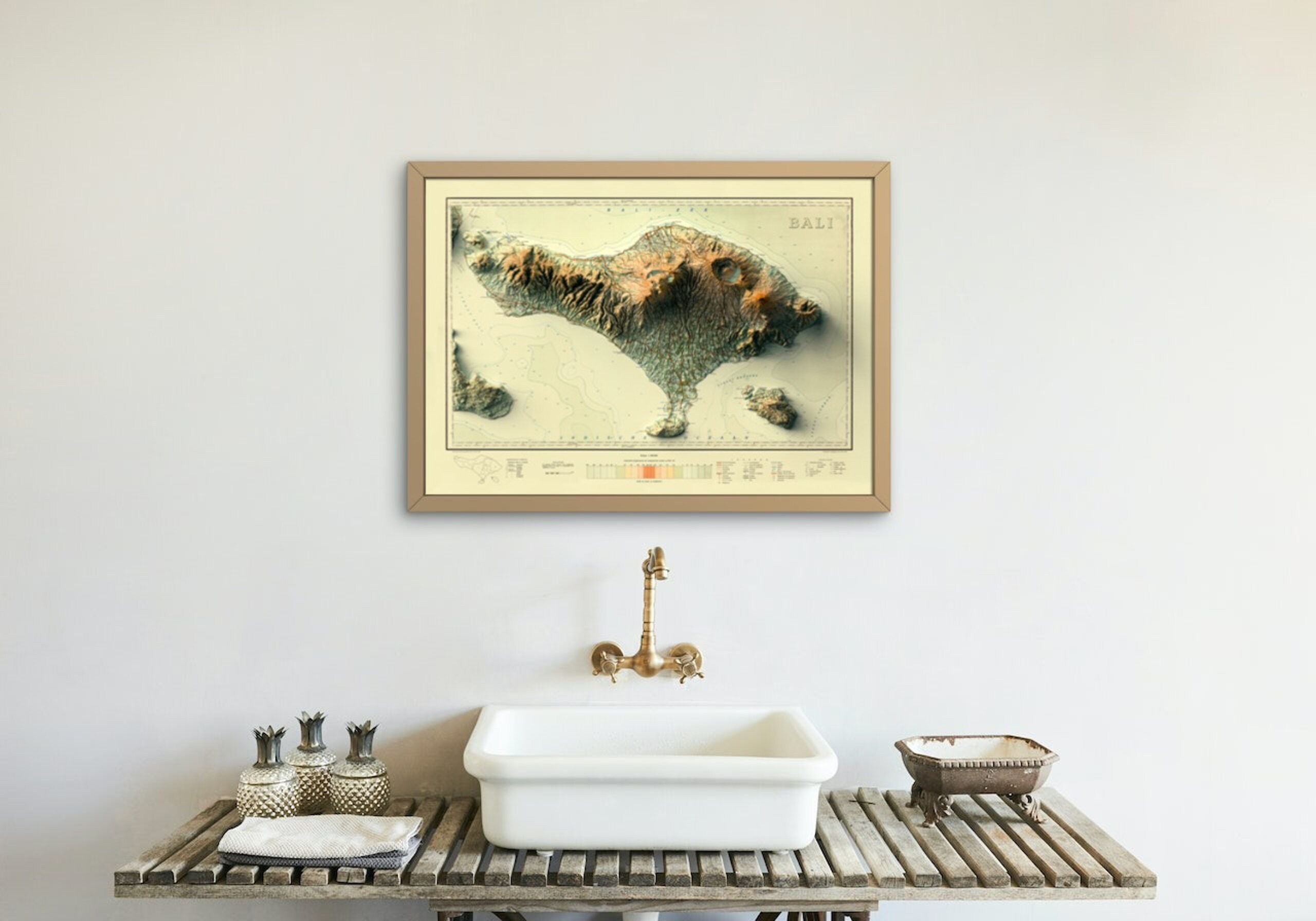Bali Indonesia Map, Bali Relief Map, Bali Printable Map, Bali Digital ...