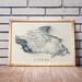 Canada Minimalist Relief Map | Canada Wall Art | Canada Framed Print ...