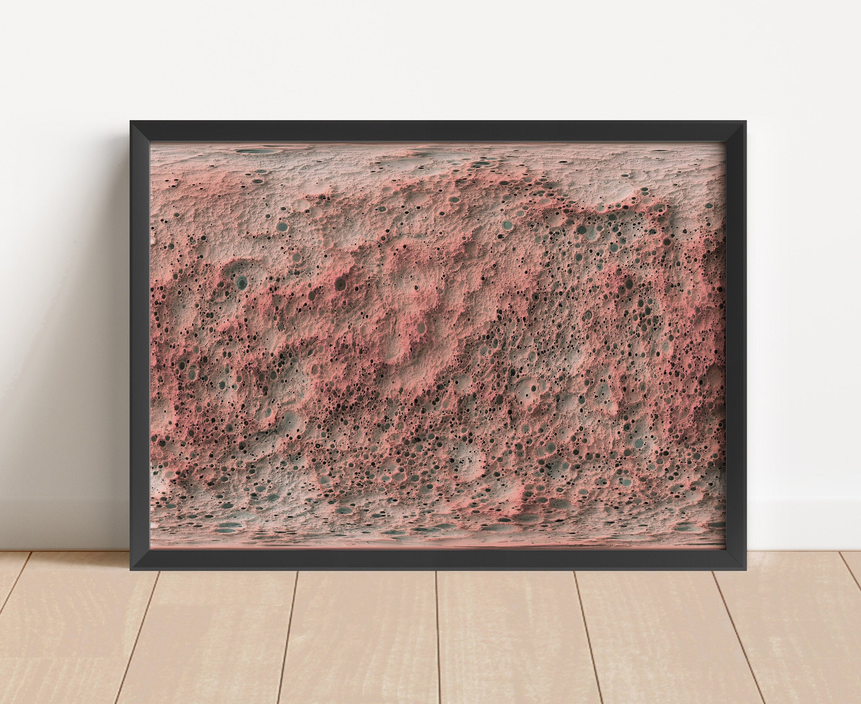 Mercury Map, Mercury Relief Map, Mercury Wall Decor, Mercury Minimalist ...