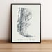 Patagonia Minimalist Relief Map | Patagonia Wall Art | Framed Patagonia ...
