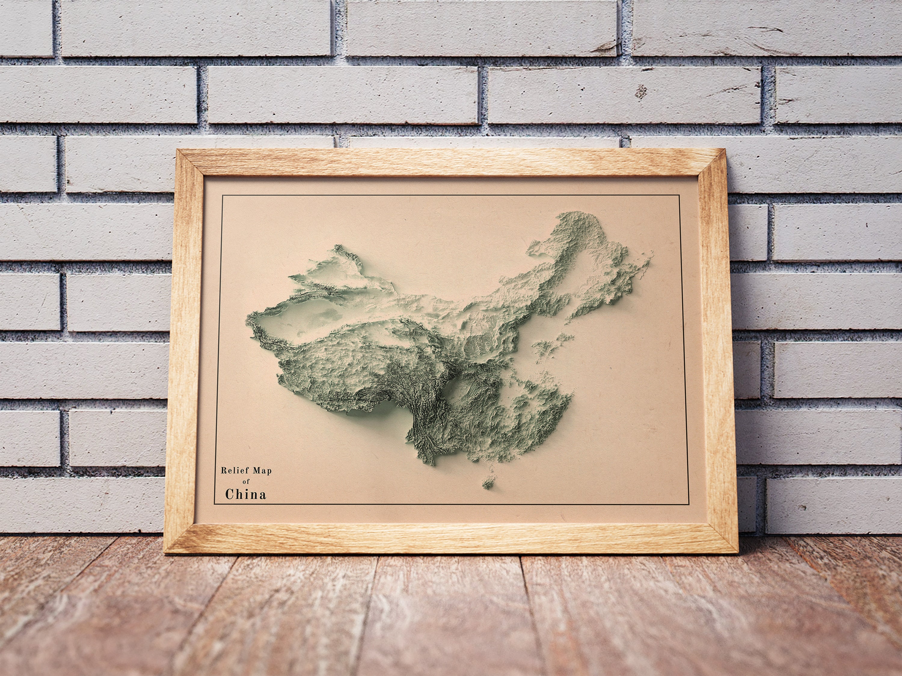 China Map set With Two Maps China Relief Map China Printable Map China ...