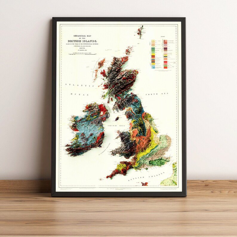 England Map, England Relief Map, Ireland Map, British Islands ...