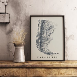 Patagonia Map set With Two Maps, Patagonia Shaded Relief Map, Patagonia ...