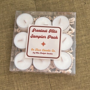 Greatest Hits Tealight Sampler Pack | on Tour Candle Co. | Set of All ...