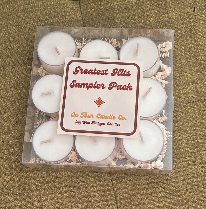 Greatest Hits Tealight Sampler Pack | on Tour Candle Co. | Set of All ...