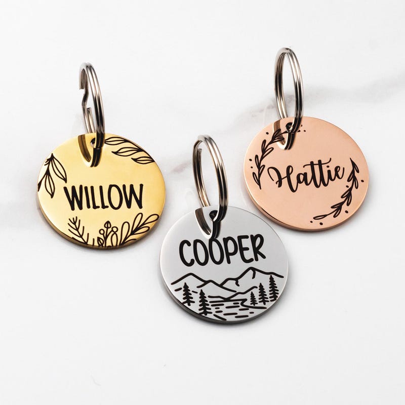 Custom Engraved Tags for Collars - Etsy