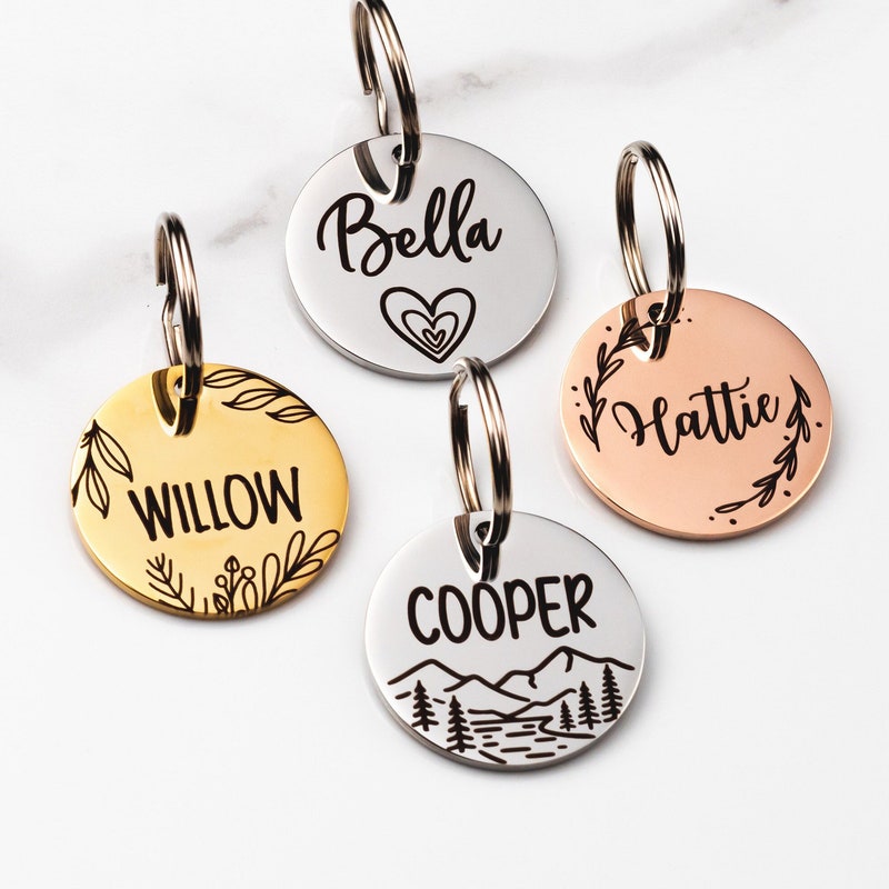 Cat Tags - Etsy