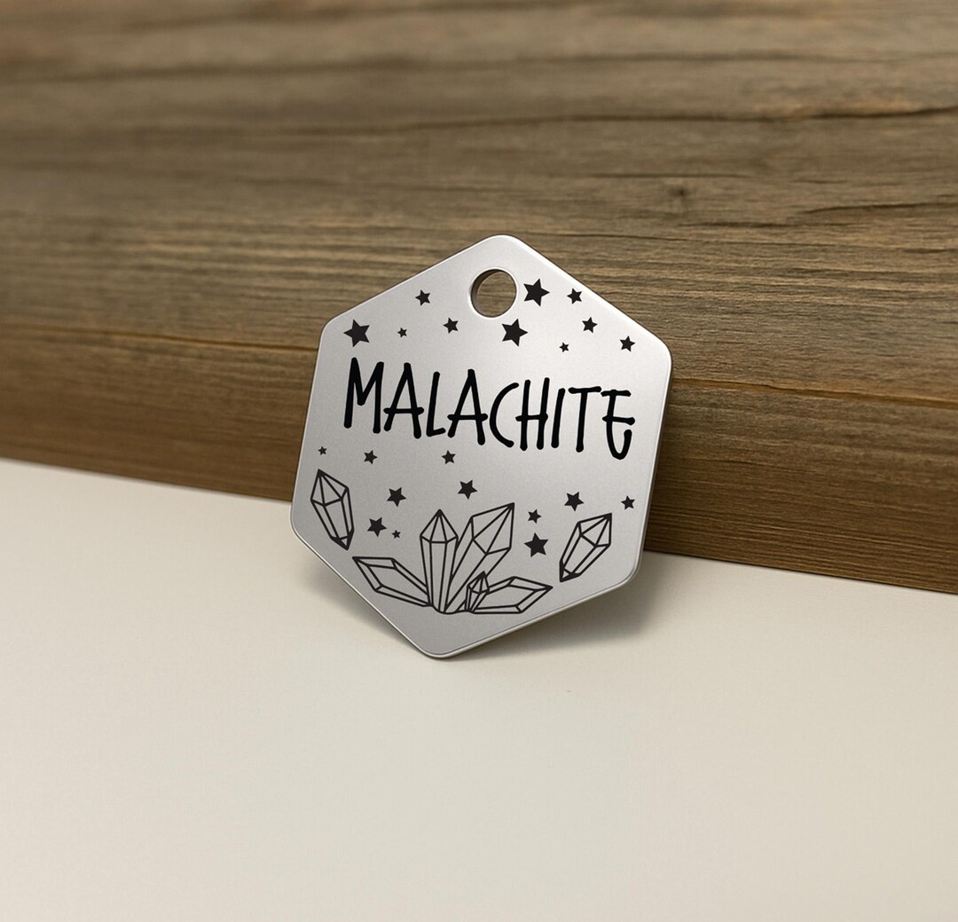 Hexagon Pet ID Tag - Hexagon Dog Tag for Dogs - Etsy