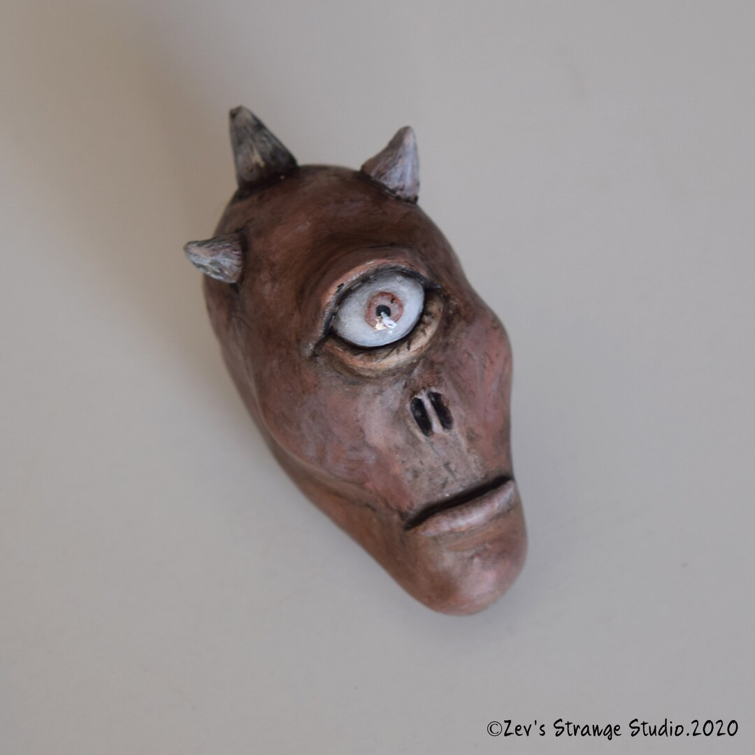 Cyclopian Monster Magnet, One of a Kind Oddity, Bizarre Art, Cyclops - Etsy