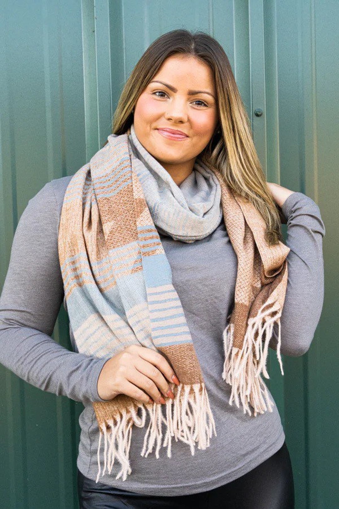 Super Soft Aztec Wrap Scarf - Etsy