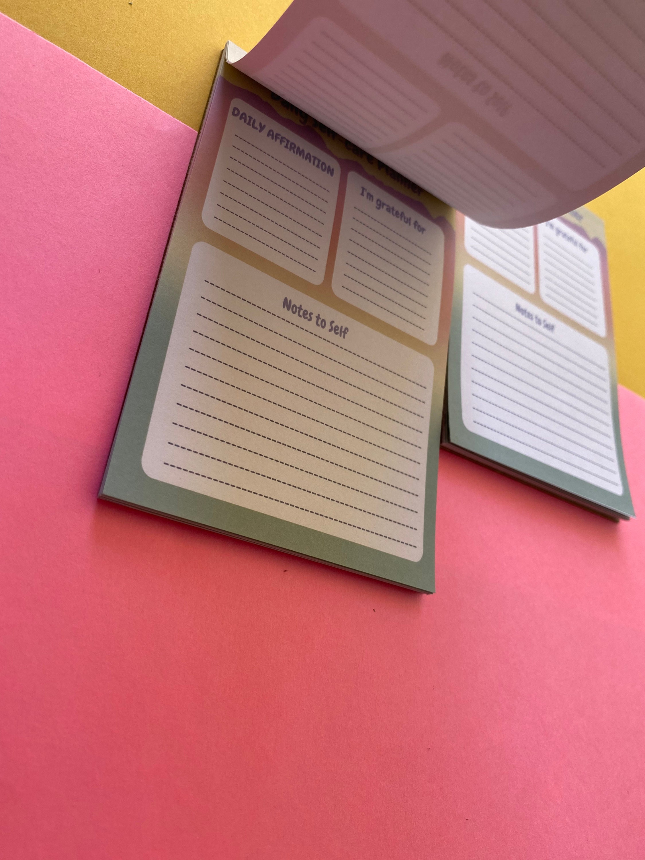 Daily Self Care Planner Affirmation Note to Self - Etsy
