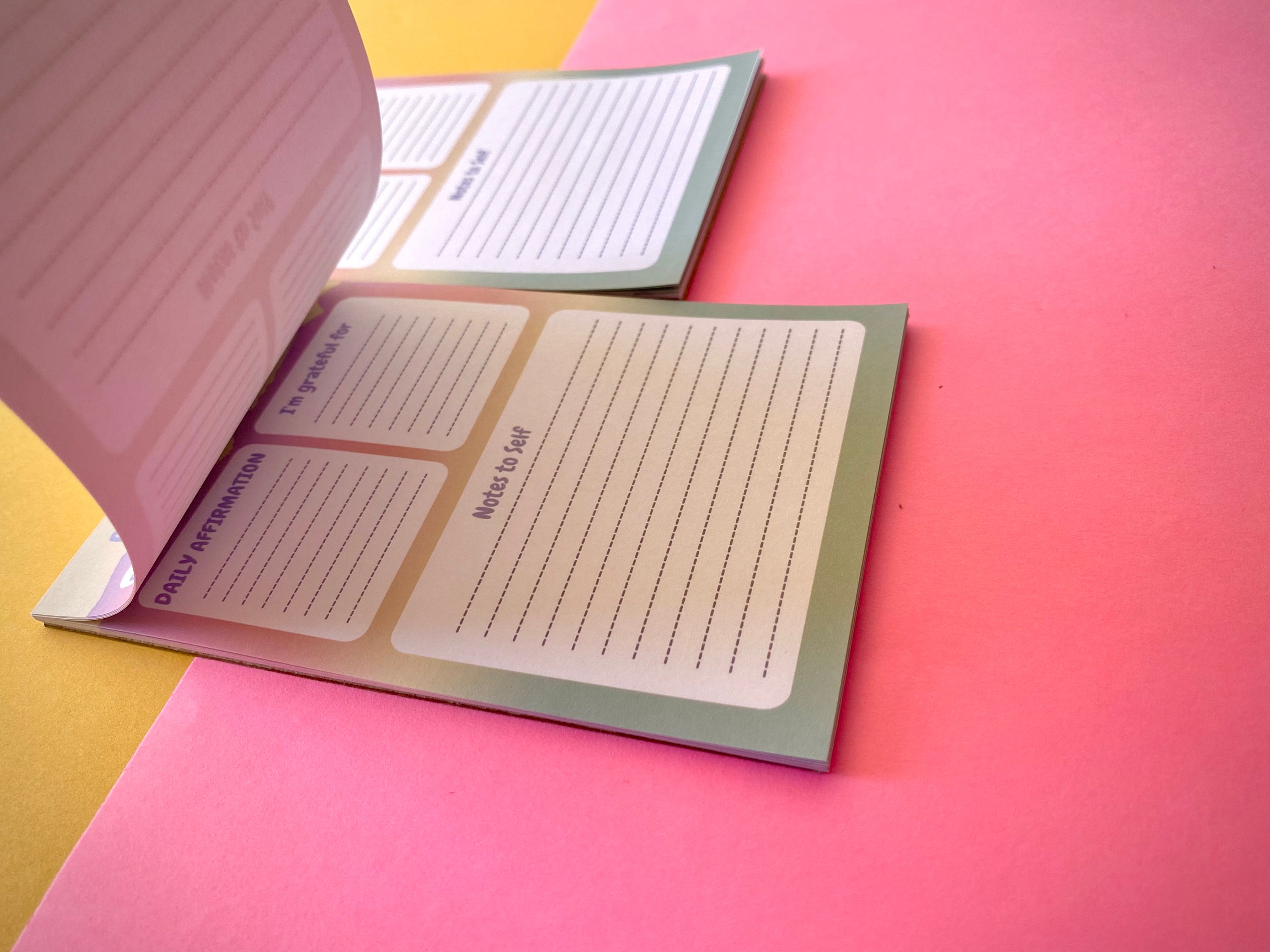 Daily Self Care Planner Affirmation Note to Self - Etsy