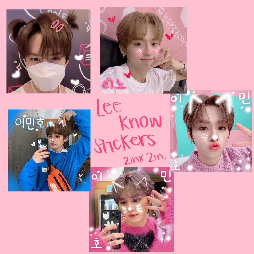 Stray Kids Lee Know Square Stickers - Etsy