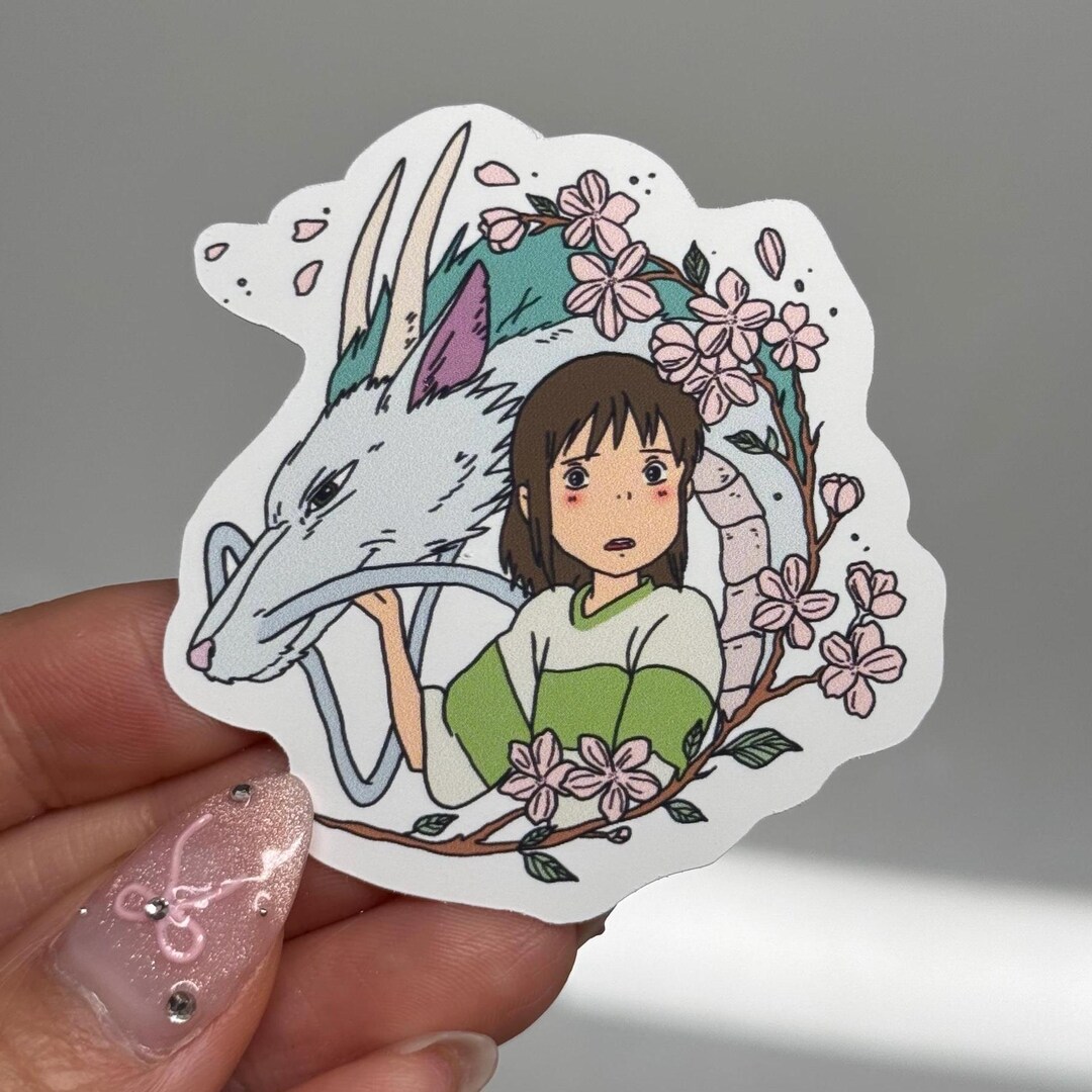 Spirited Away Haku and Chihiro Sticker, Journal Sticker, Planner ...