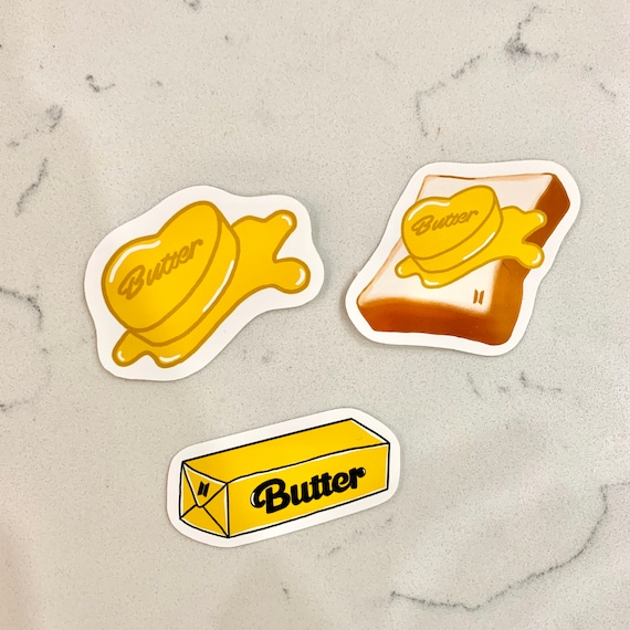 BTS Butter Stickers Butter Toast Butter Heart Stick of | Etsy